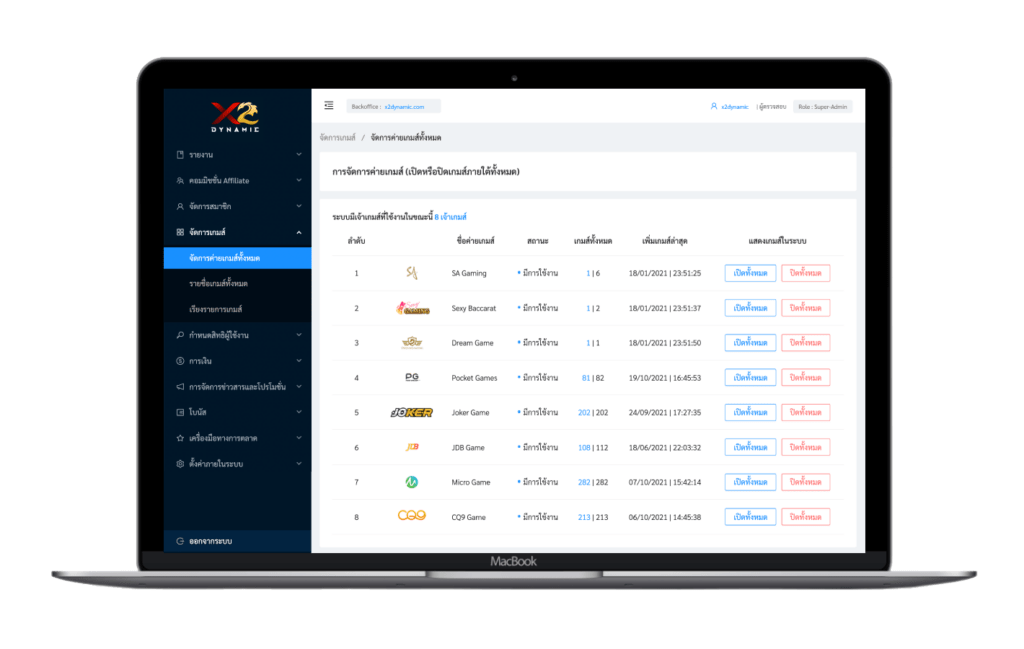 Casino APIs Provider - X2 Dynamic